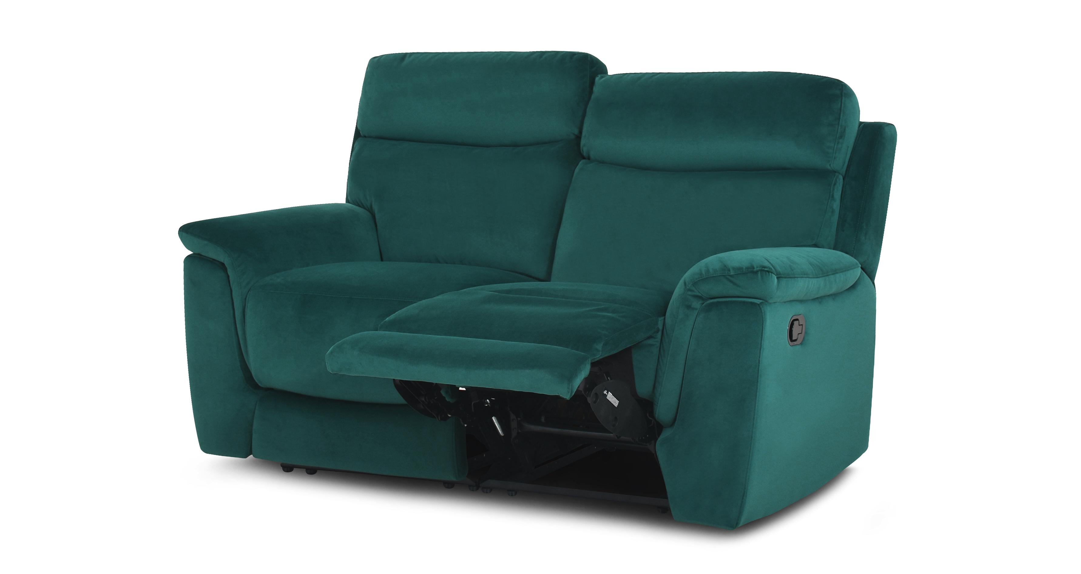 Ronan Velvet 2 Seater Manual Recliner | DFS