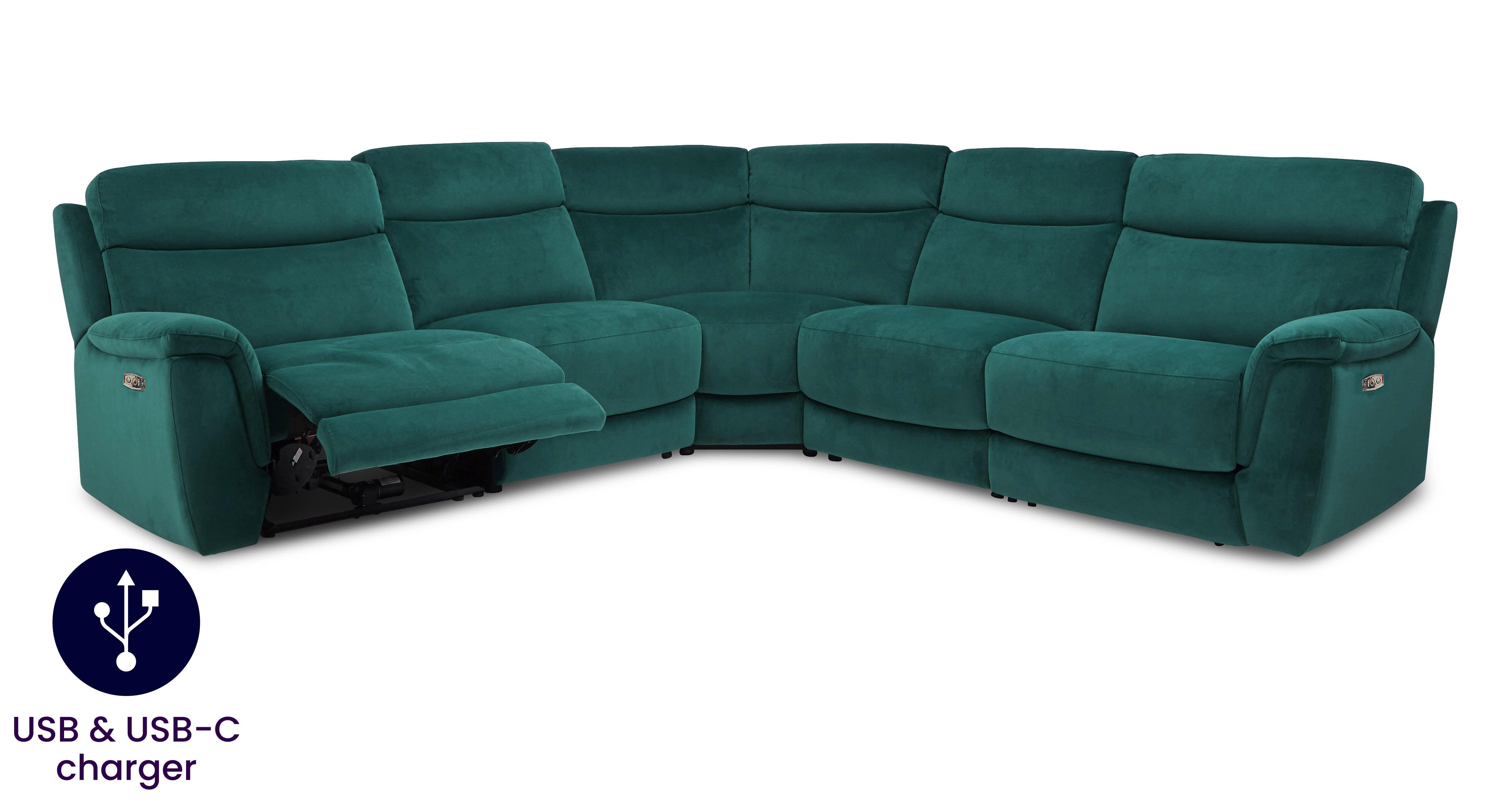 Ronan Velvet Option C Power 2 Corner 2 | DFS