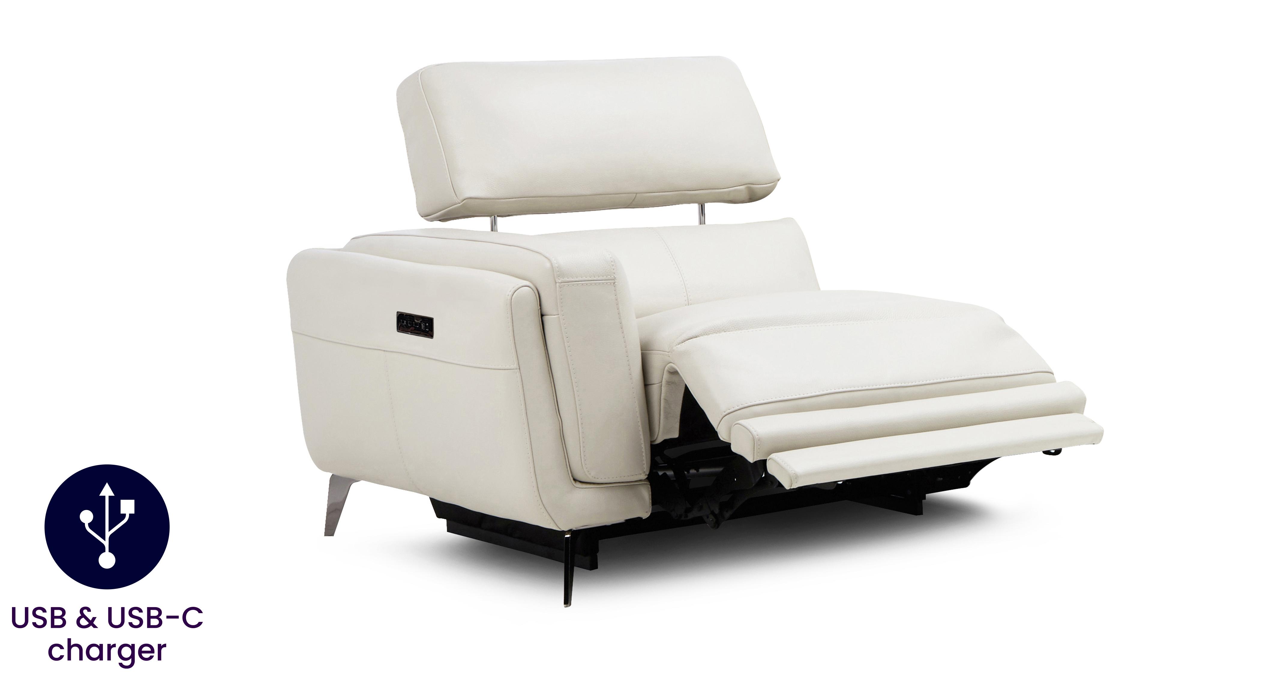 San Antonio Left Hand Facing Arm 1 Seat Power Unit | DFS