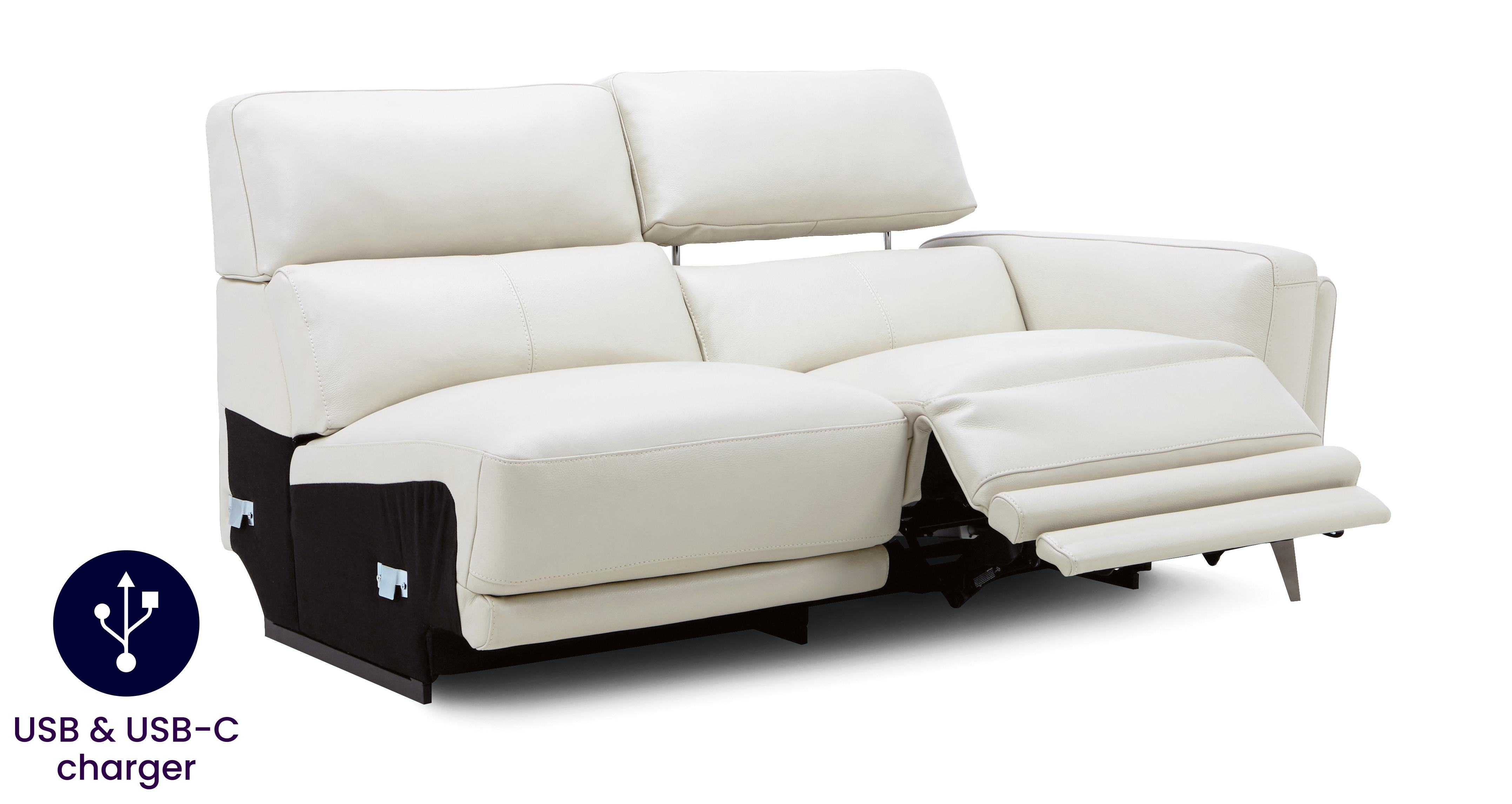 San Antonio Right Hand Facing Arm 2 Seat Power Plus Unit | DFS