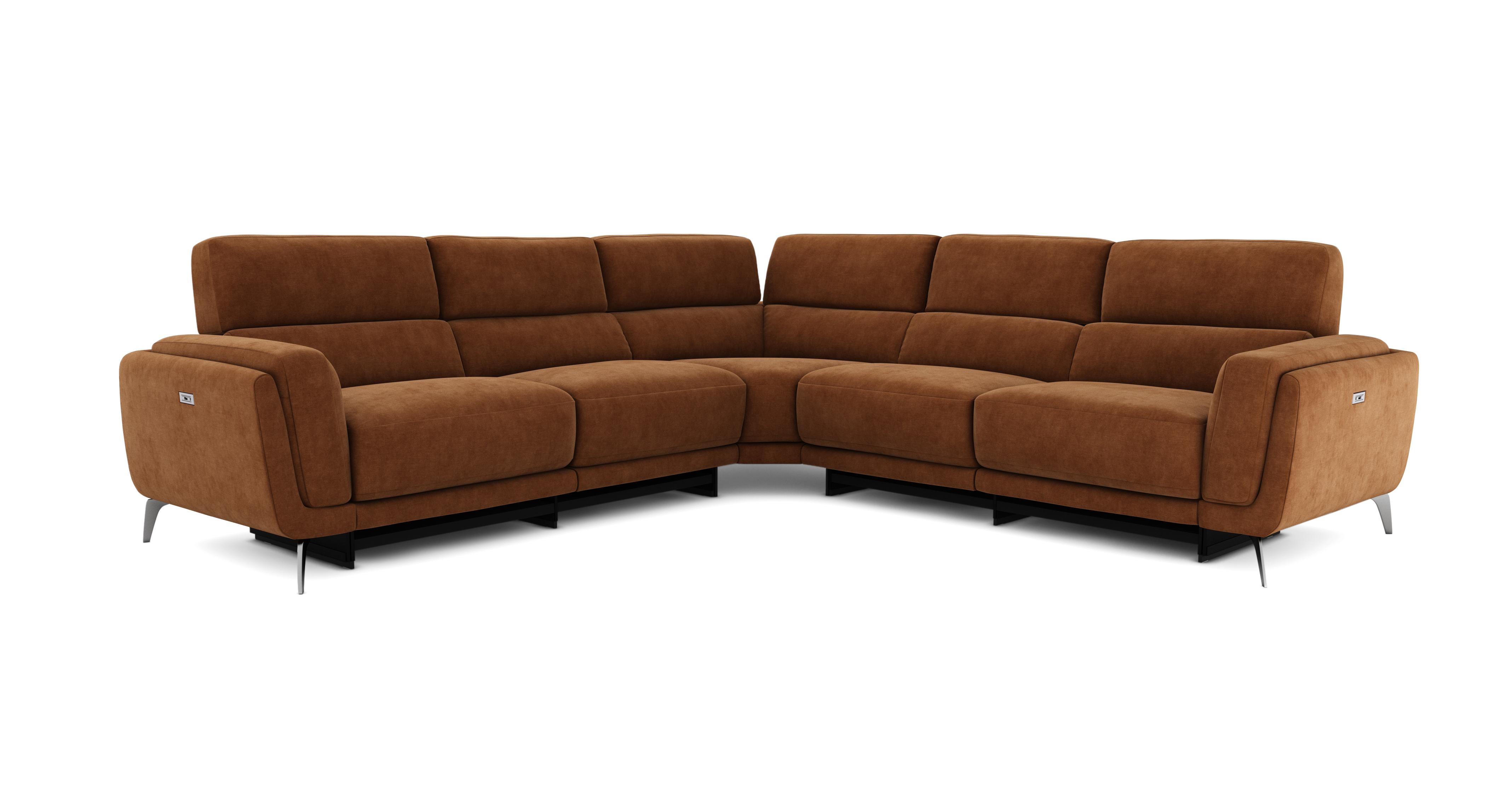 San Mateo Fabric Option C 2 Corner 2 Power Plus Corner | DFS