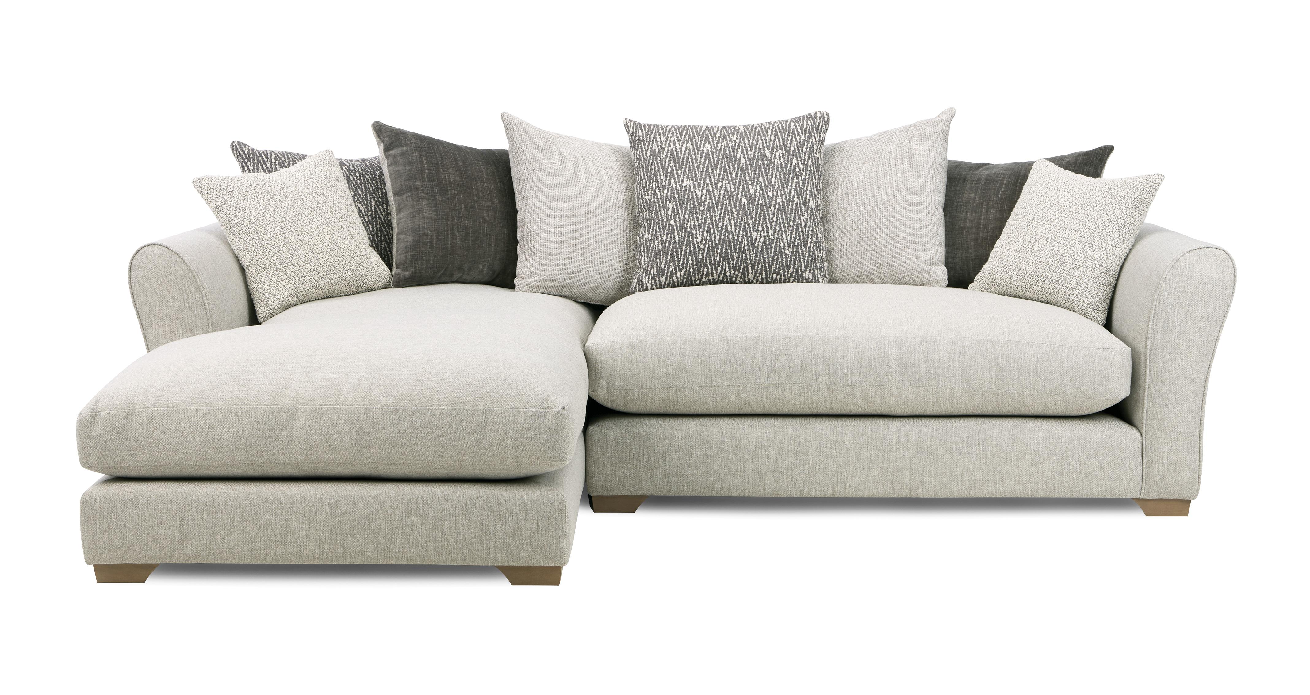 Saphina Pillow Back Left Hand Facing Small Chaise Sofa | DFS