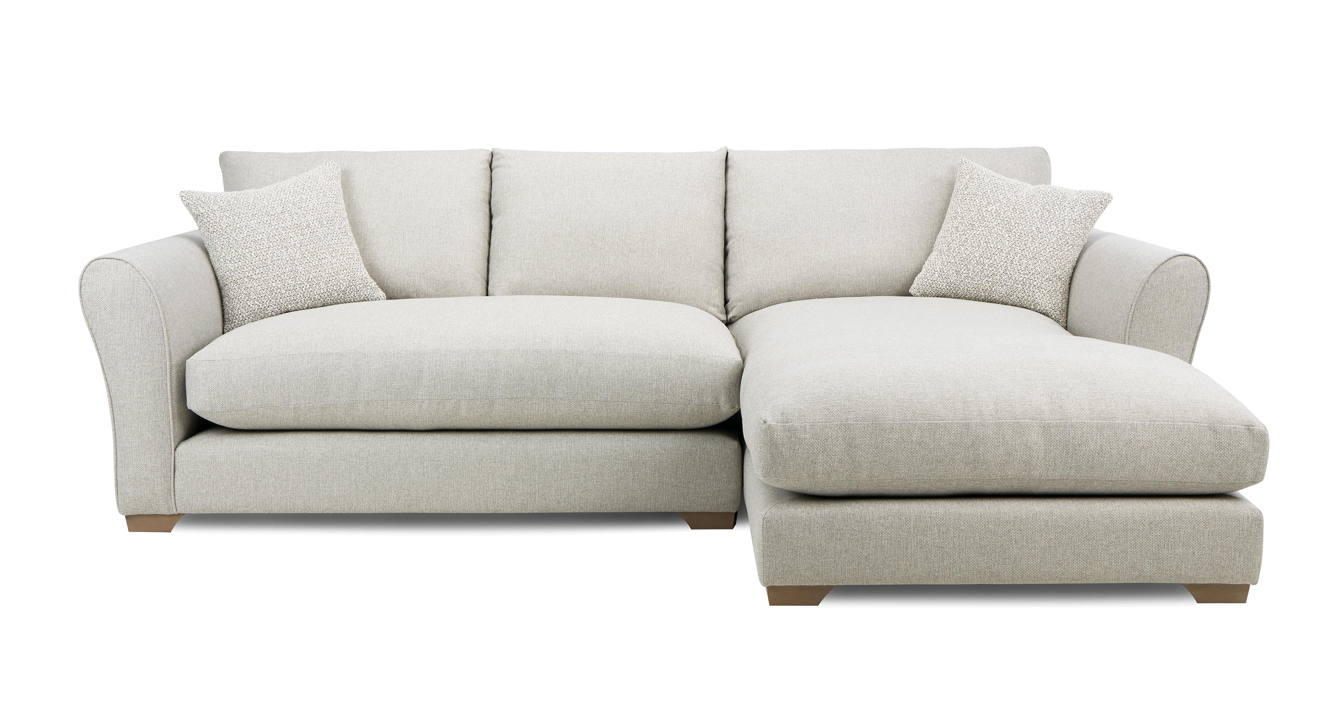 Saphina Formal Back Right Hand Facing Small Chaise Sofa DFS