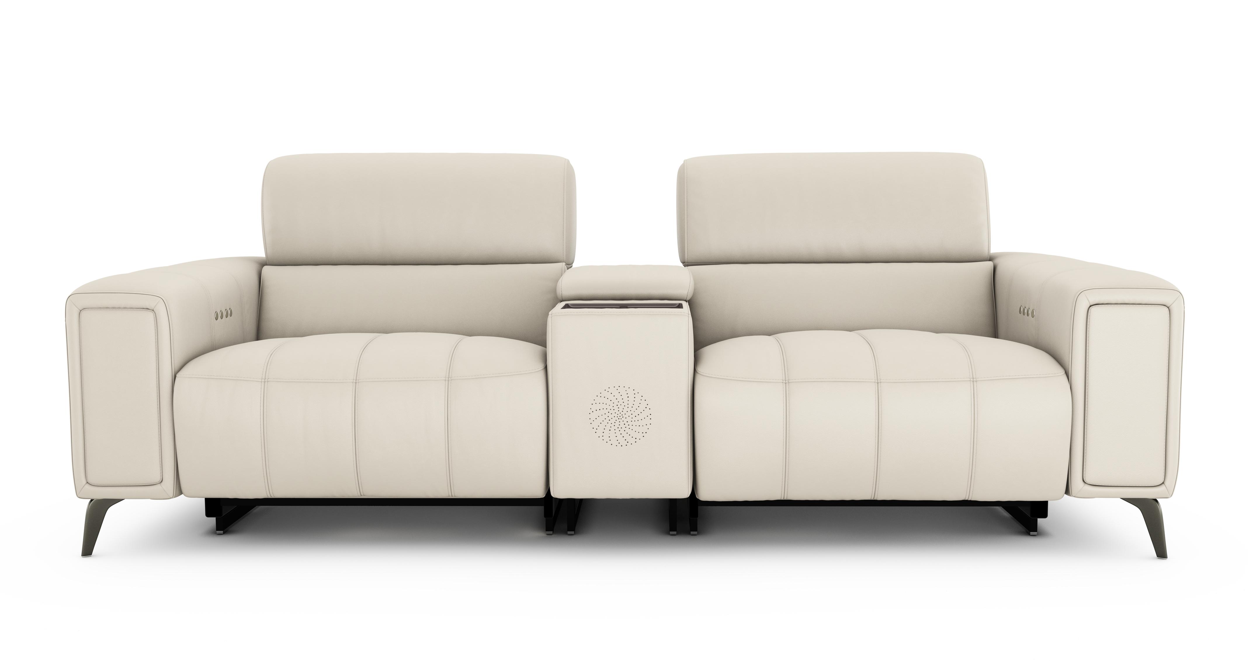 Showcase Large 2 Seat Cinema Power Recliner With Console | DFS