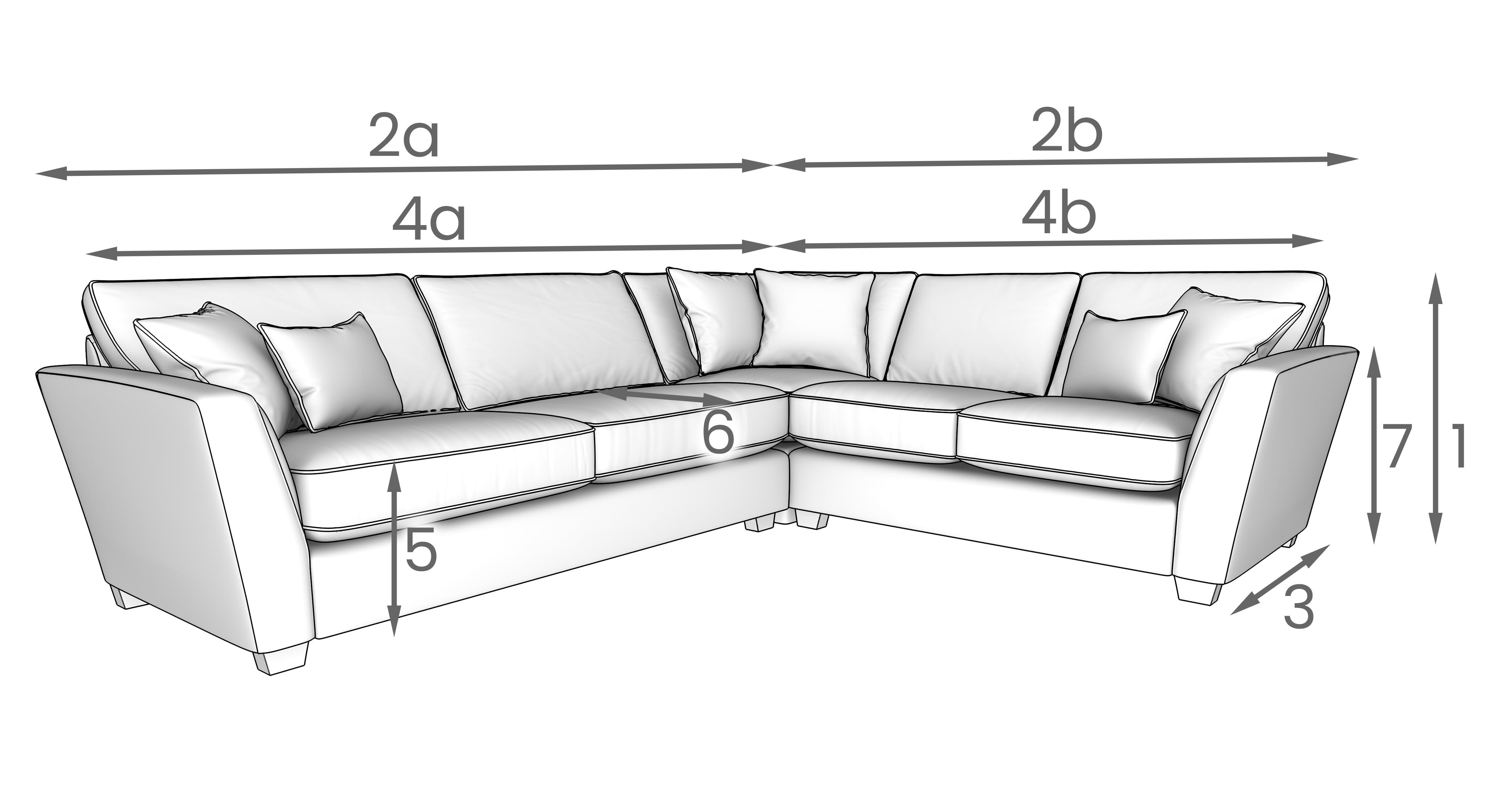 Sophia Left Hand Facing 3 Seater Corner Group | DFS