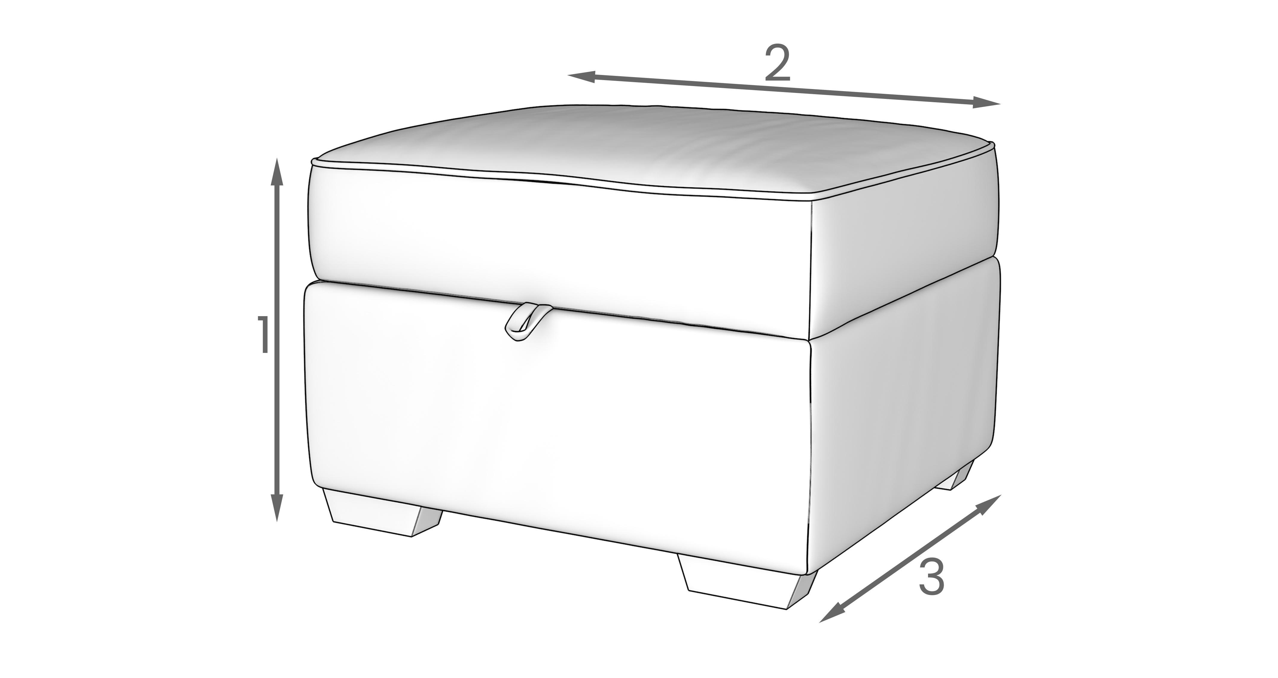 Sophia Pattern Storage Footstool | DFS