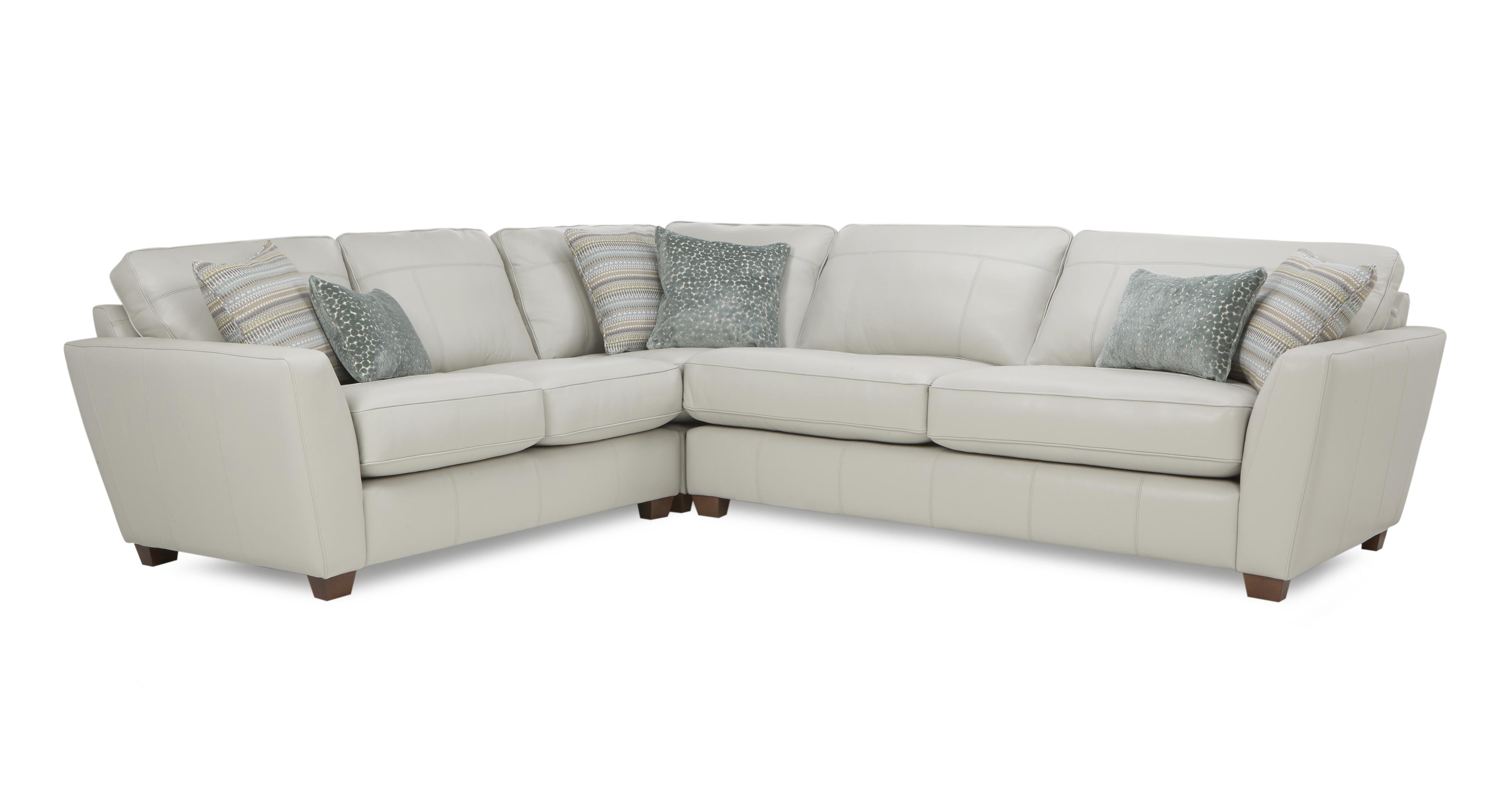 Sophia Leather Right Hand Facing 3 Seater Corner Group | DFS
