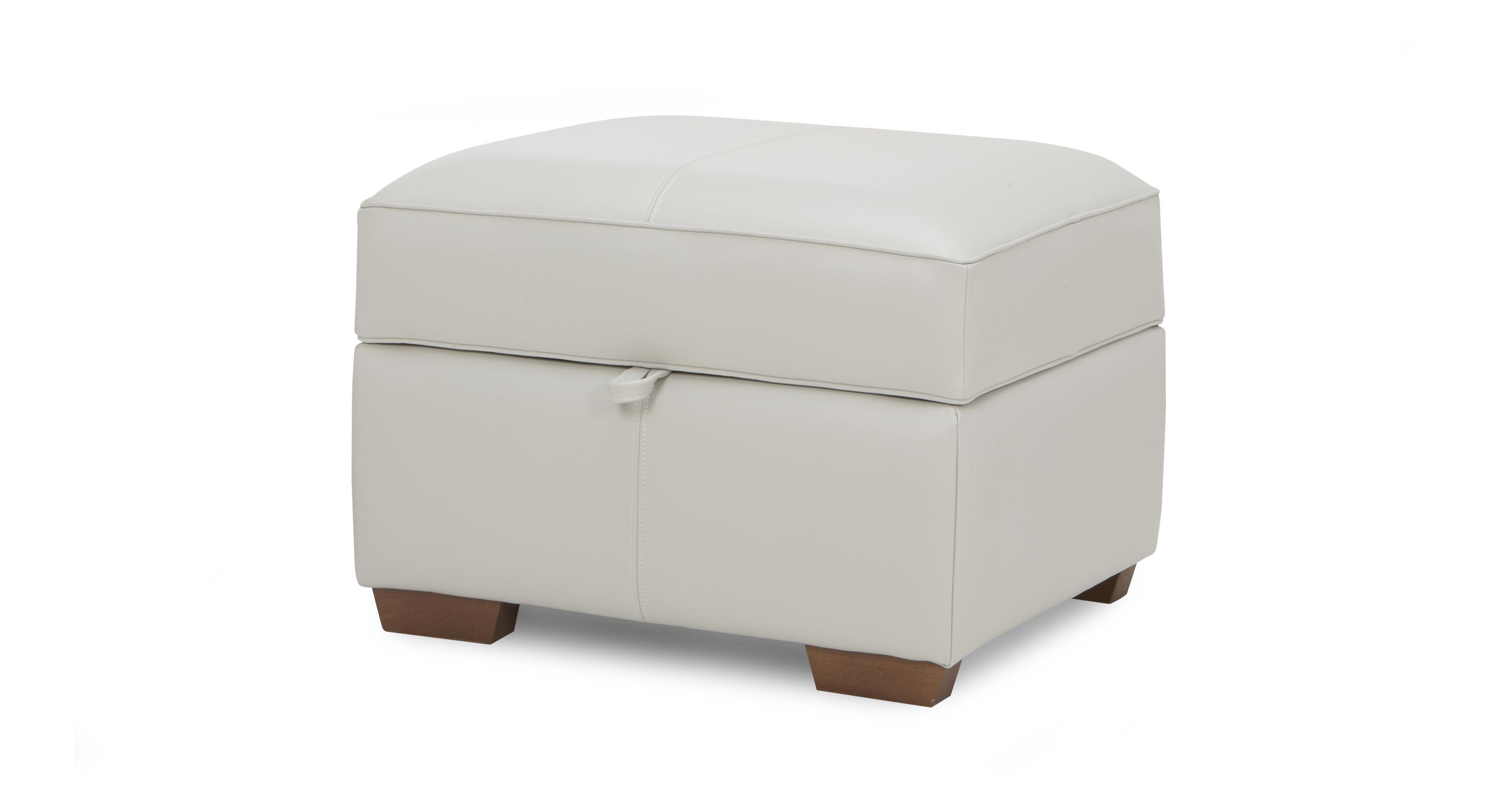 Sophia Leather Storage Footstool | DFS