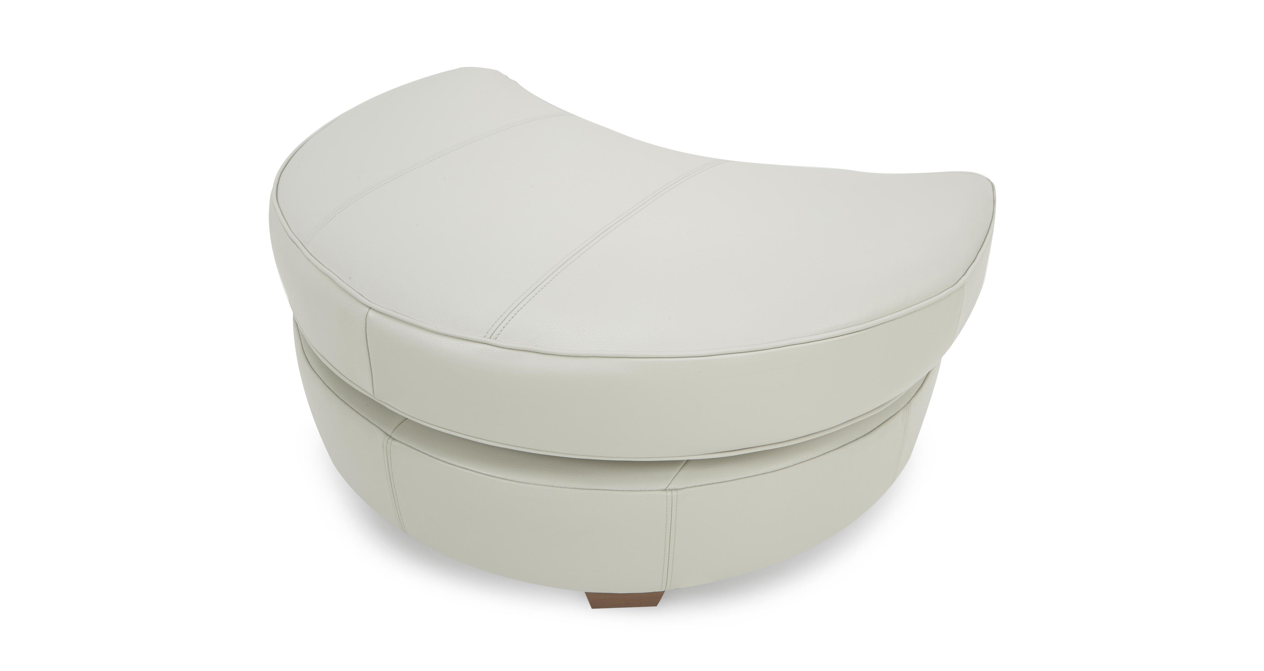 Sophia Leather Half Moon Footstool | DFS