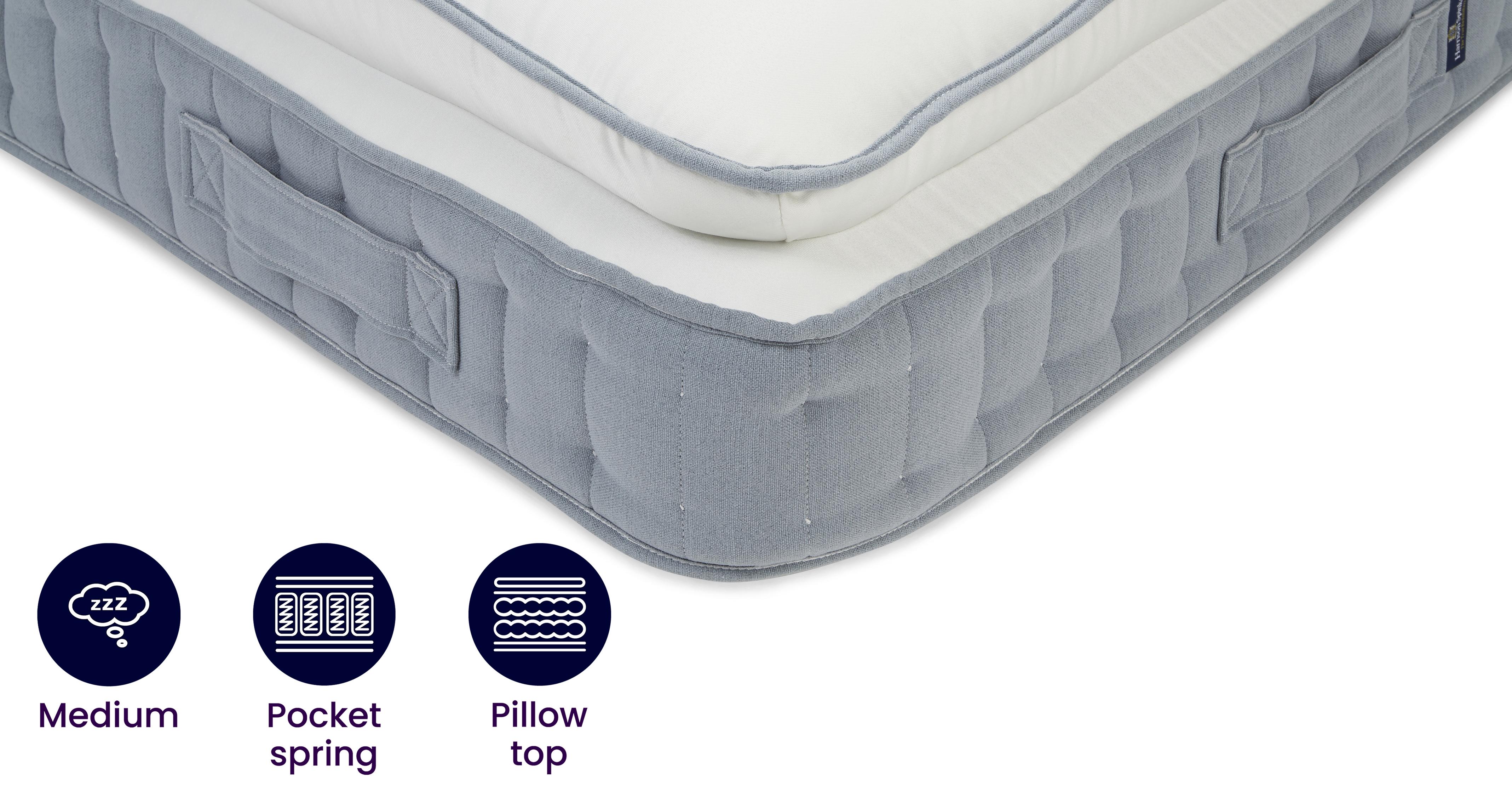 Staithes 6750 Pillowtop Mattress Double 4 Ft 6 Mattress | DFS