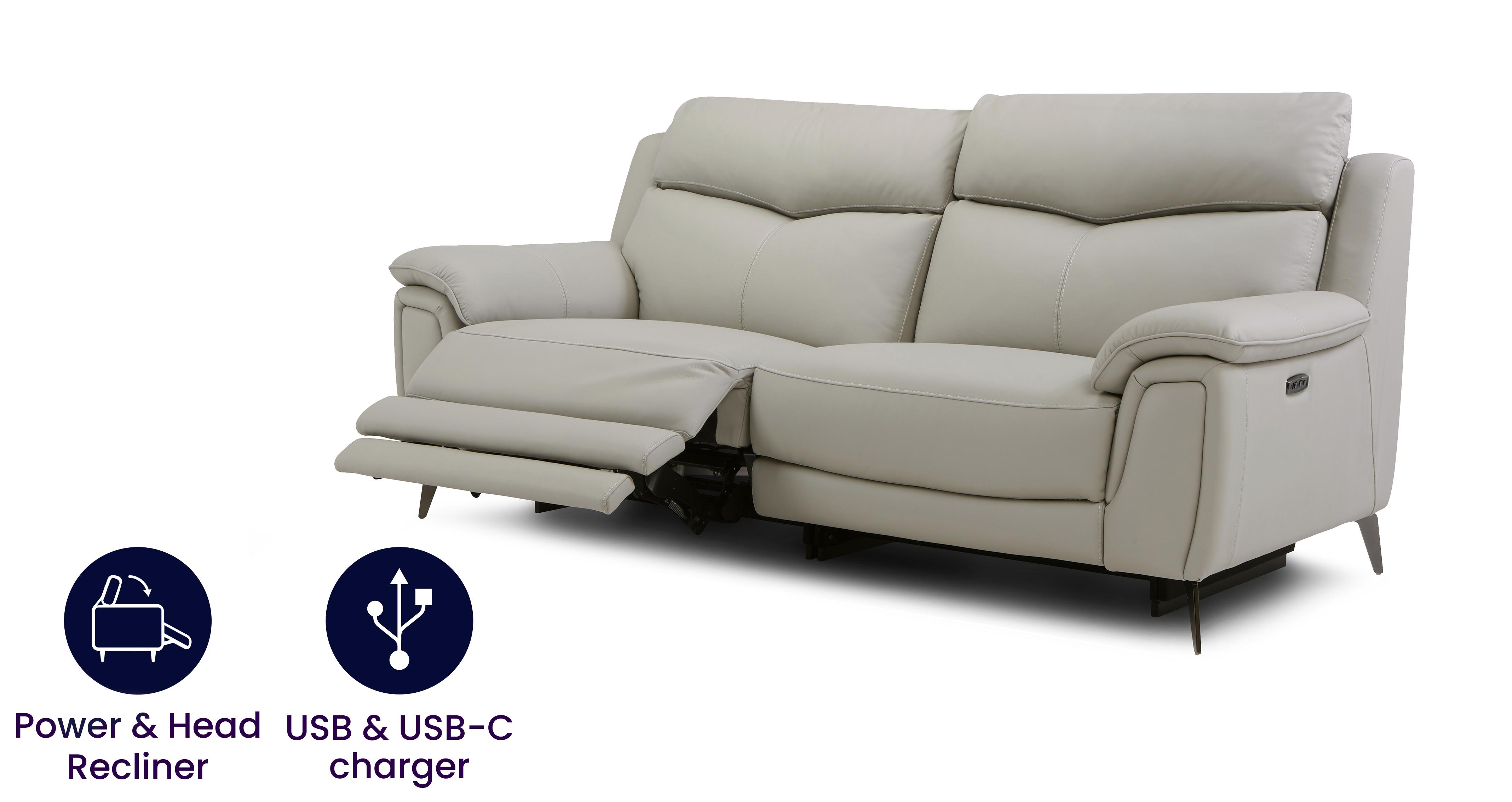 Stowen 3 Seater Power Recliner With Power Headrests | DFS