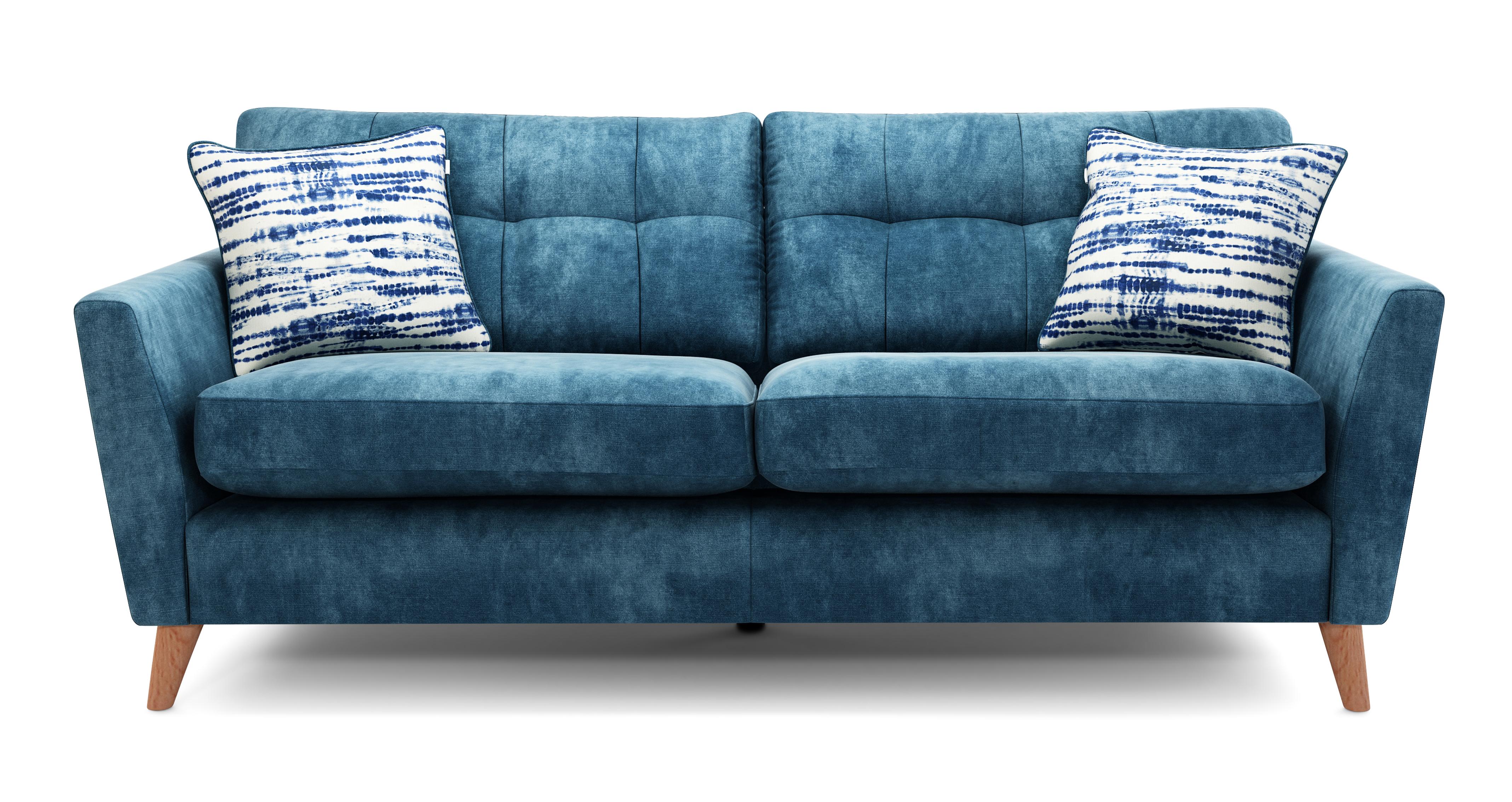 Studio Velvet 3 Seater Sofa | DFS