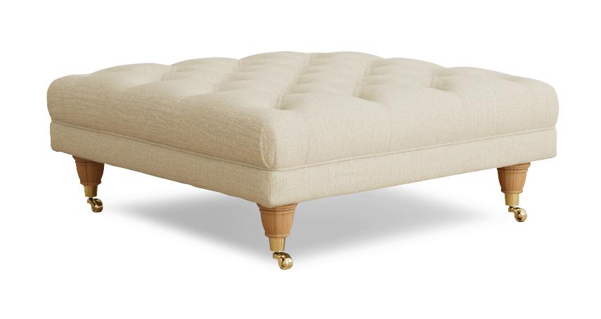 The Gloucester Button Back Extra Large Footstool | DFS