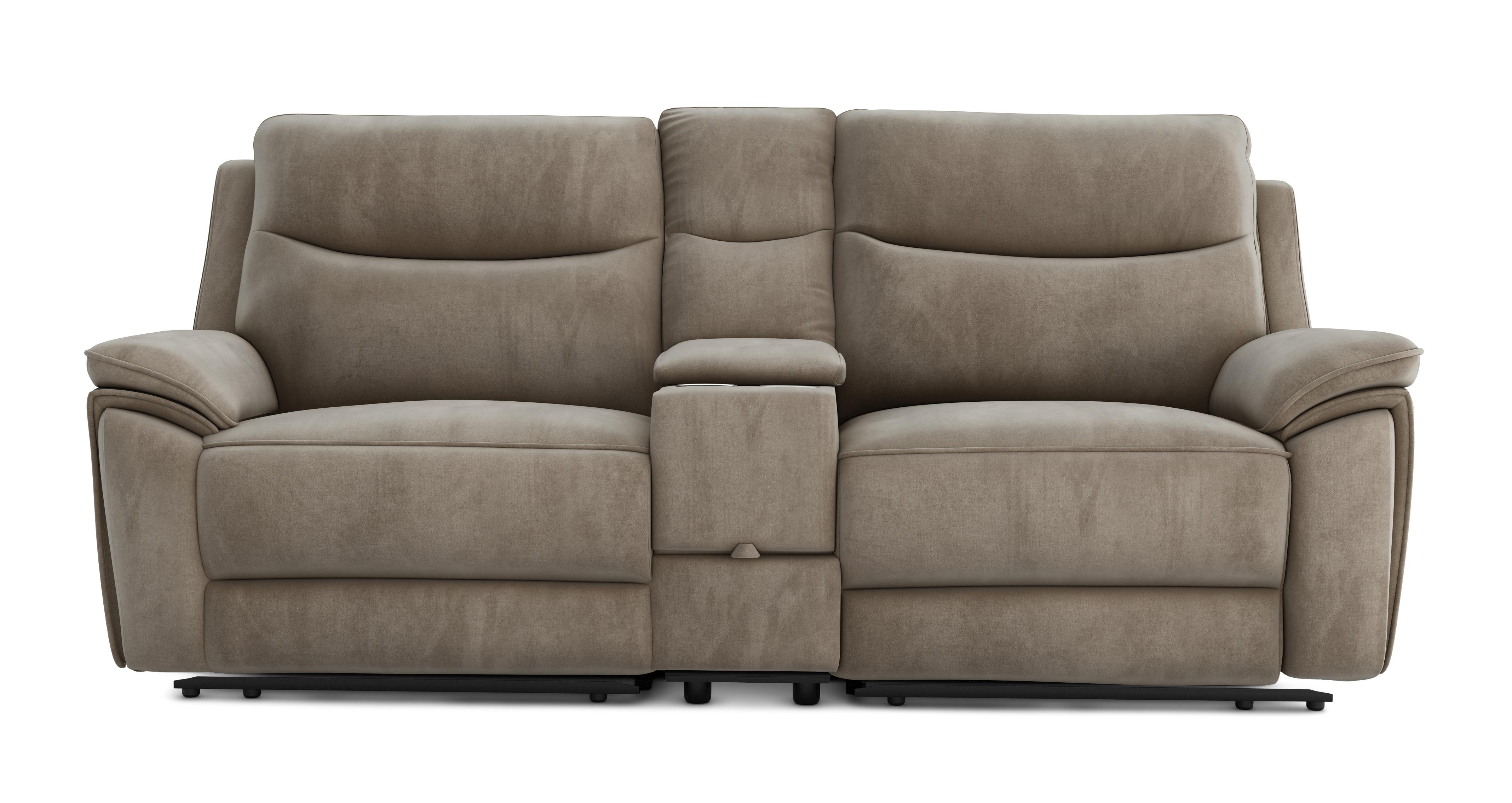Trek Velvet 2 Seater Power Recliner And Console | DFS