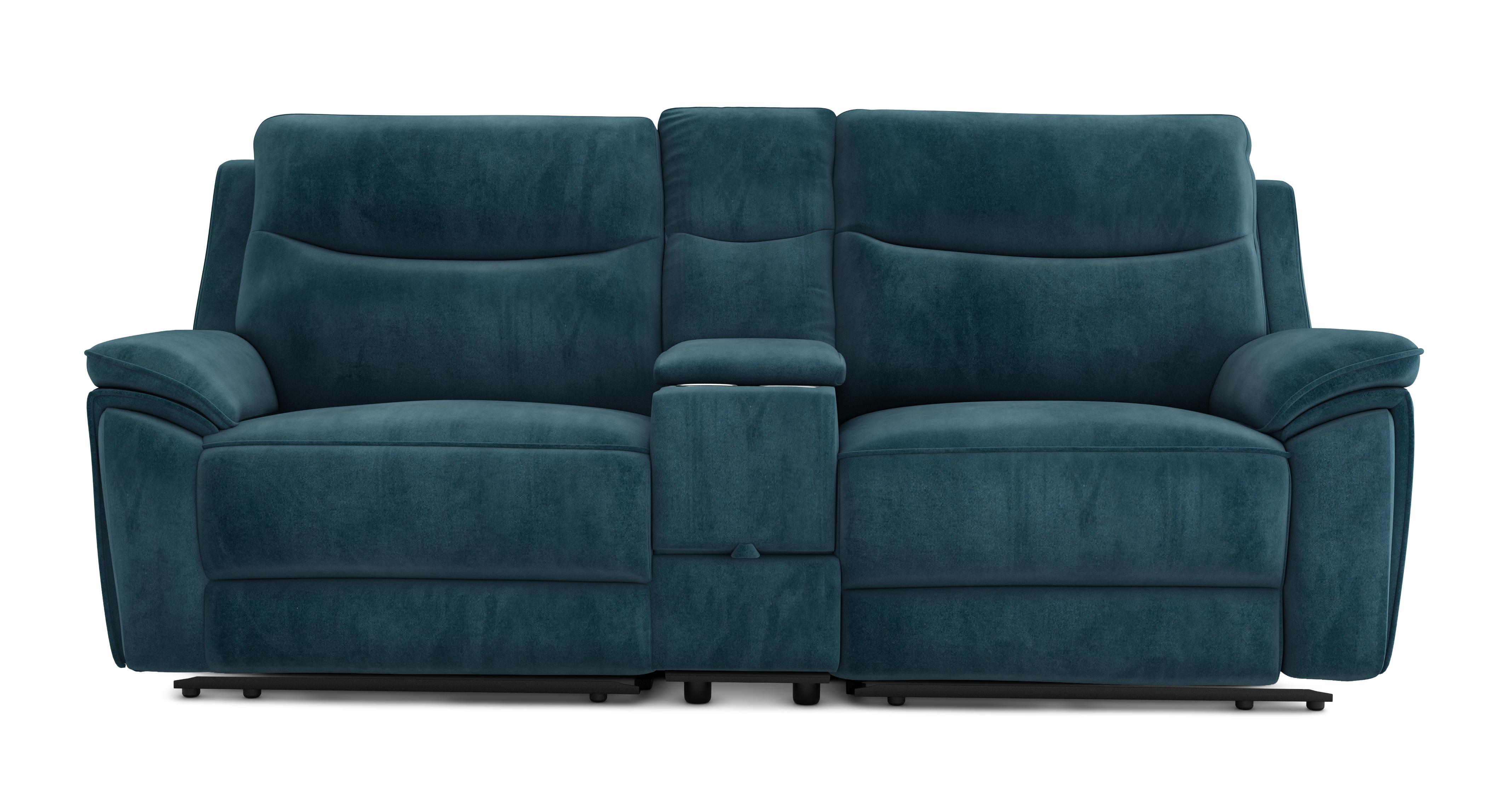 Trek Velvet 2 Seater Power Recliner And Console | DFS