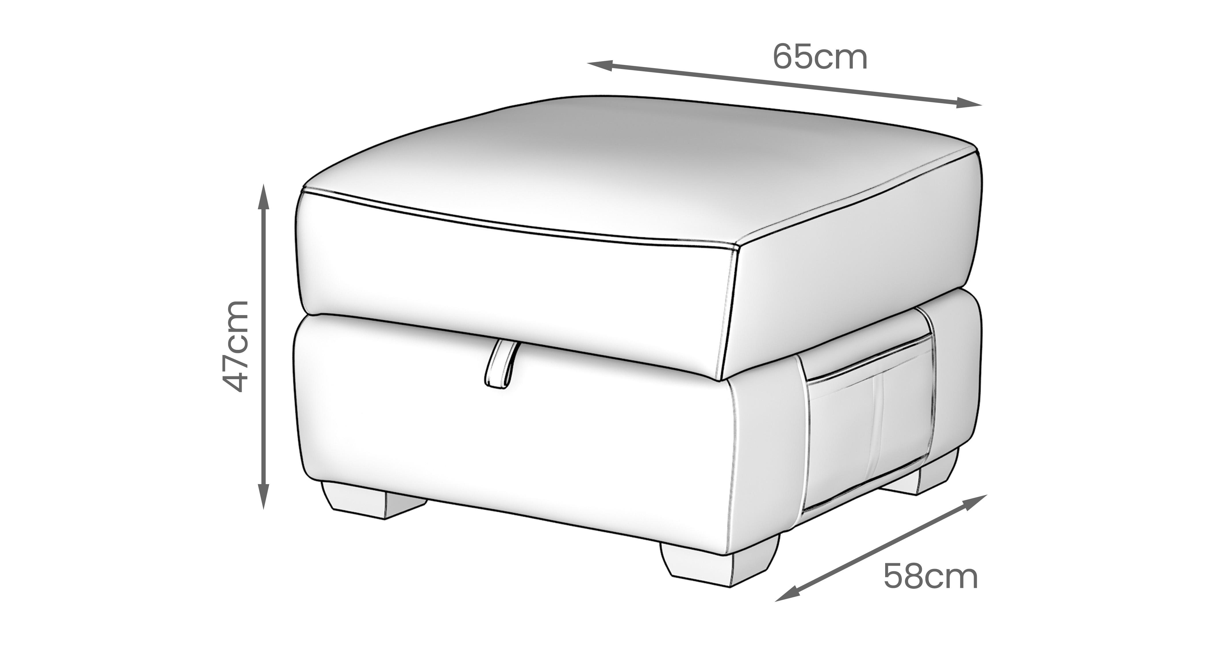 Tristan Storage Footstool | DFS