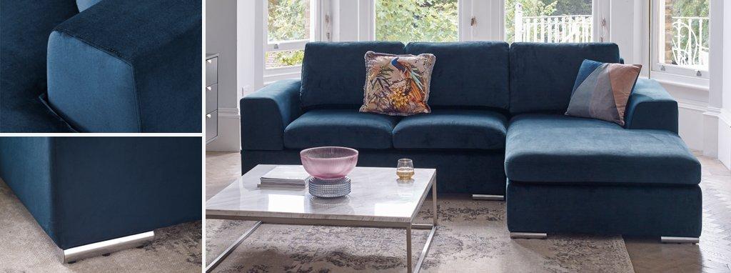 Varenna Right Hand Facing Arm 4 Seat Chaise End Storage Sofabed Callida ...