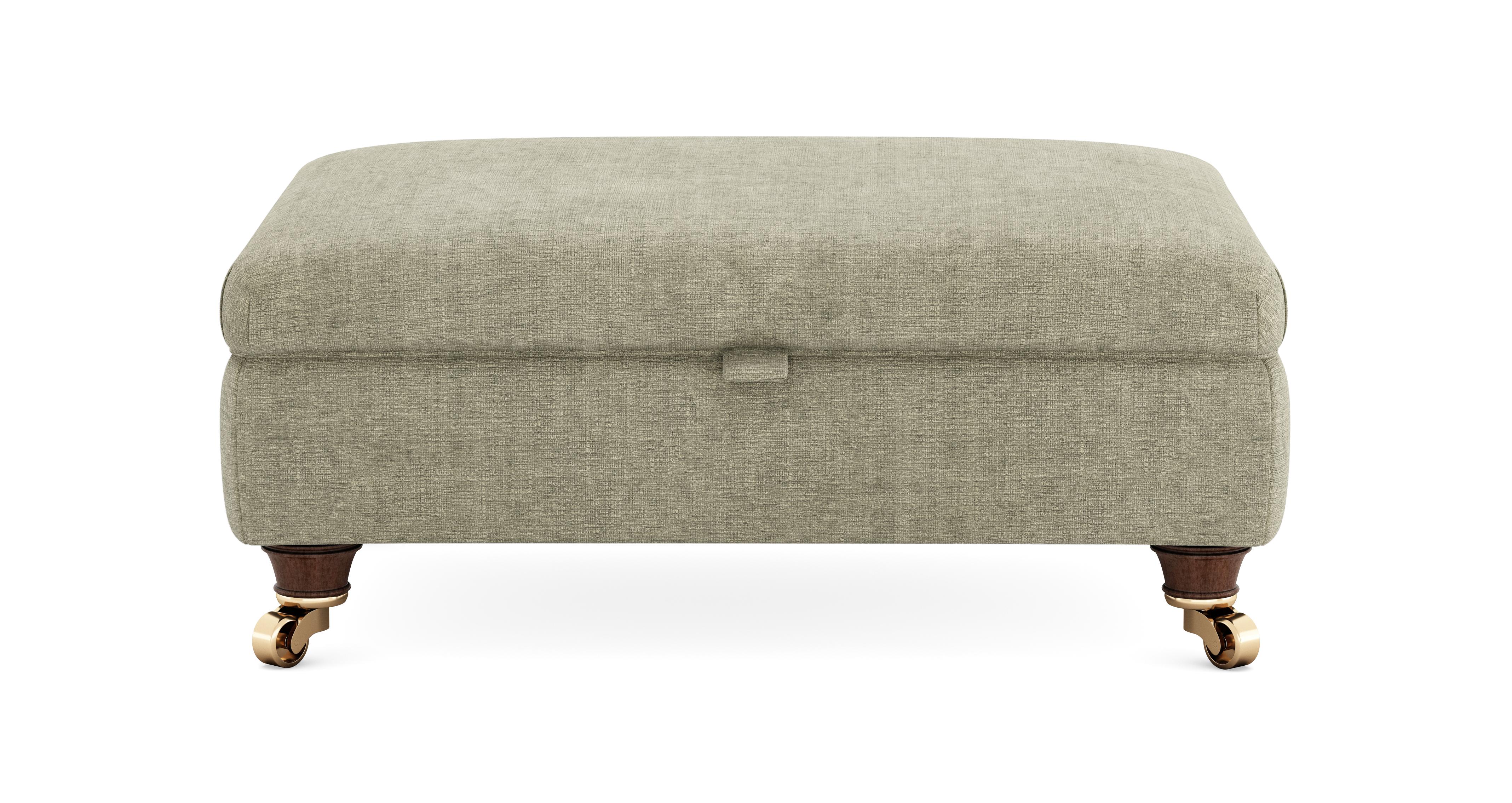Wimborne Chenille Large Storage Footstool | DFS