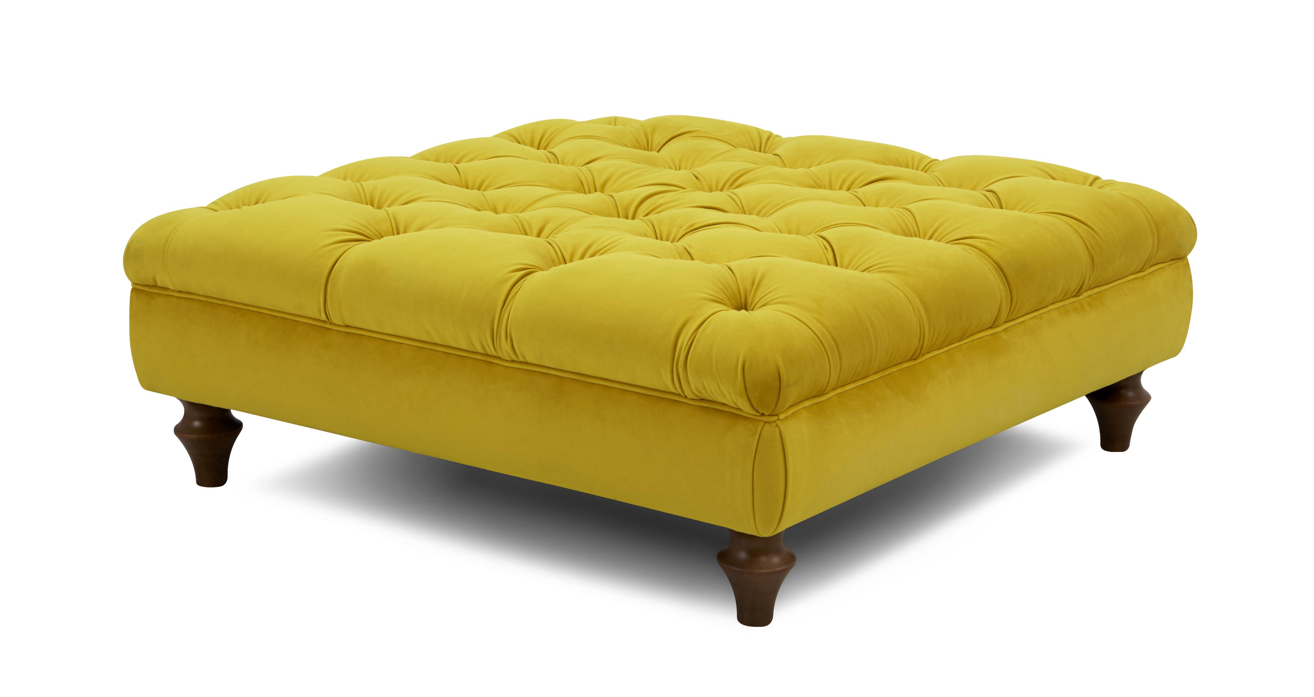 Windsor Velvet Footstool | DFS