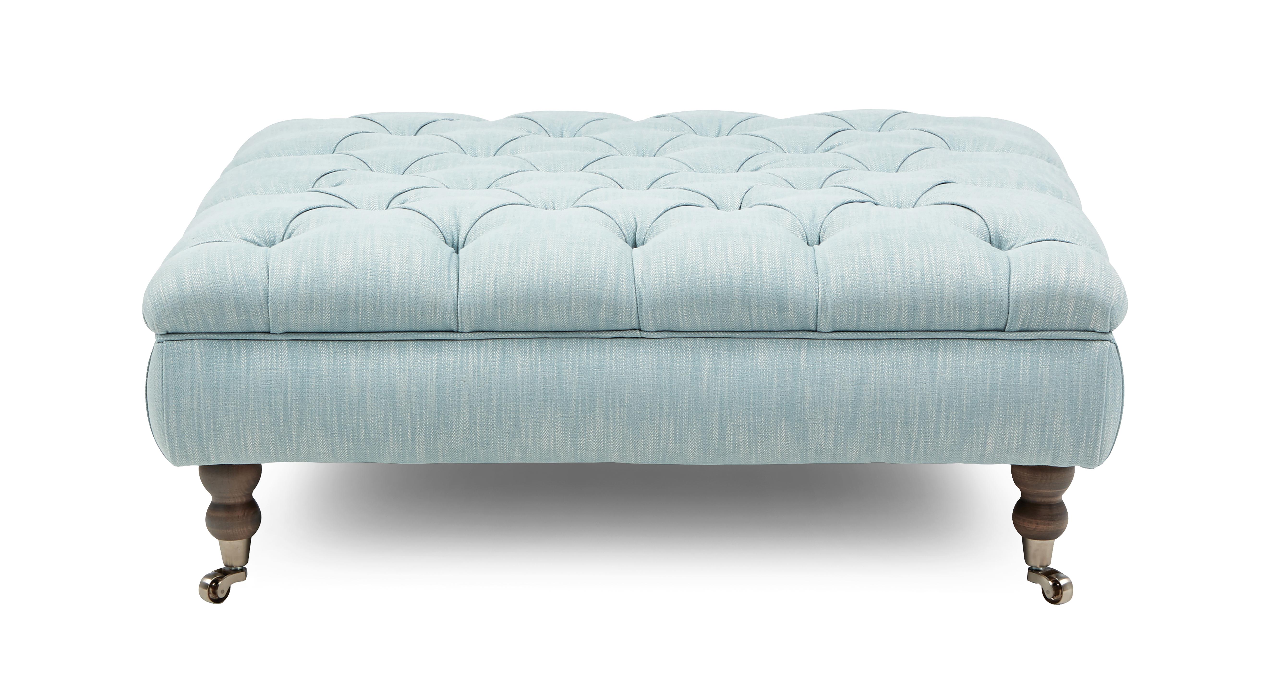 Witcombe Button Top Footstool | DFS