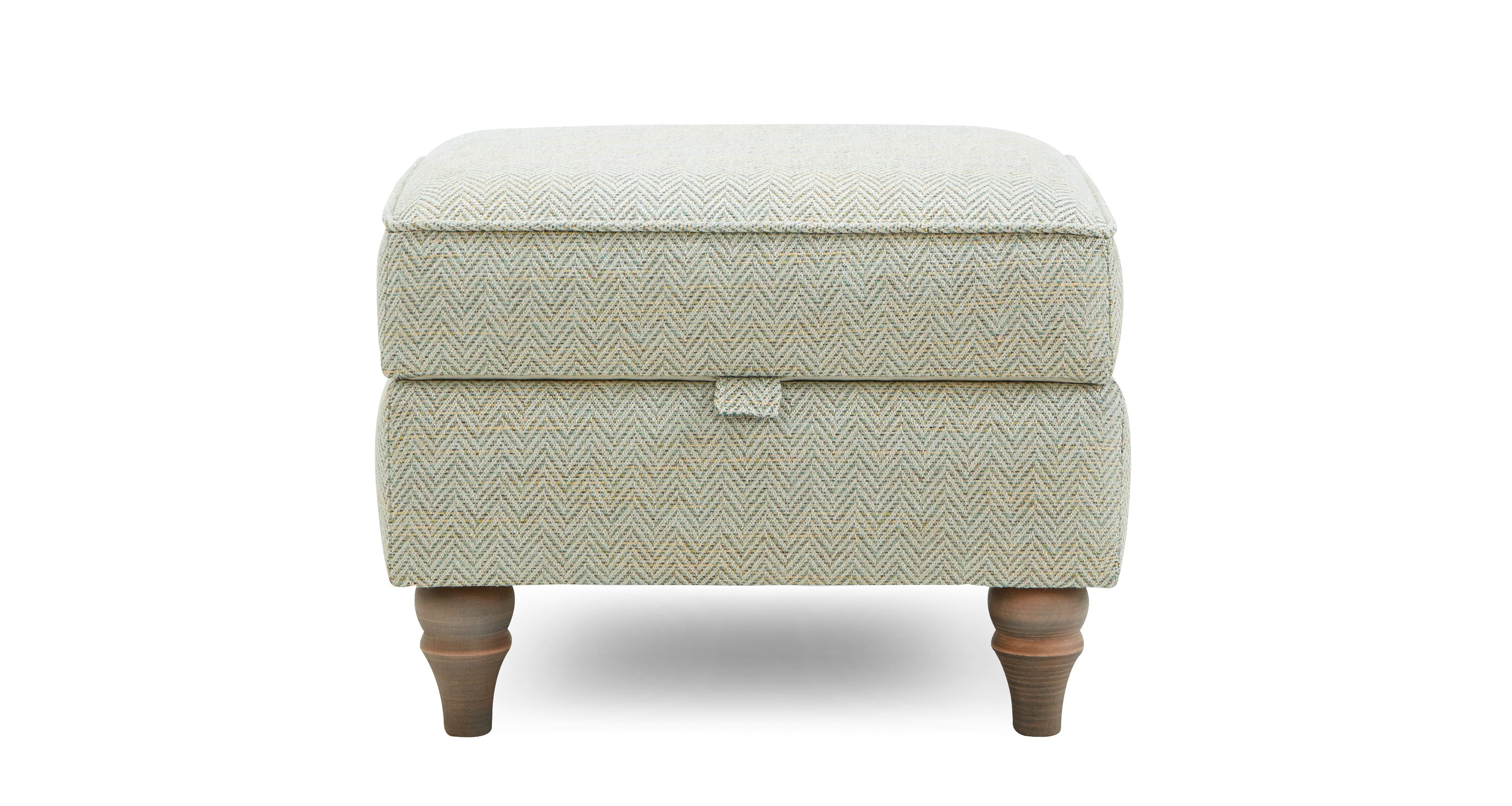 Woodstock Pattern Storage Footstool | DFS