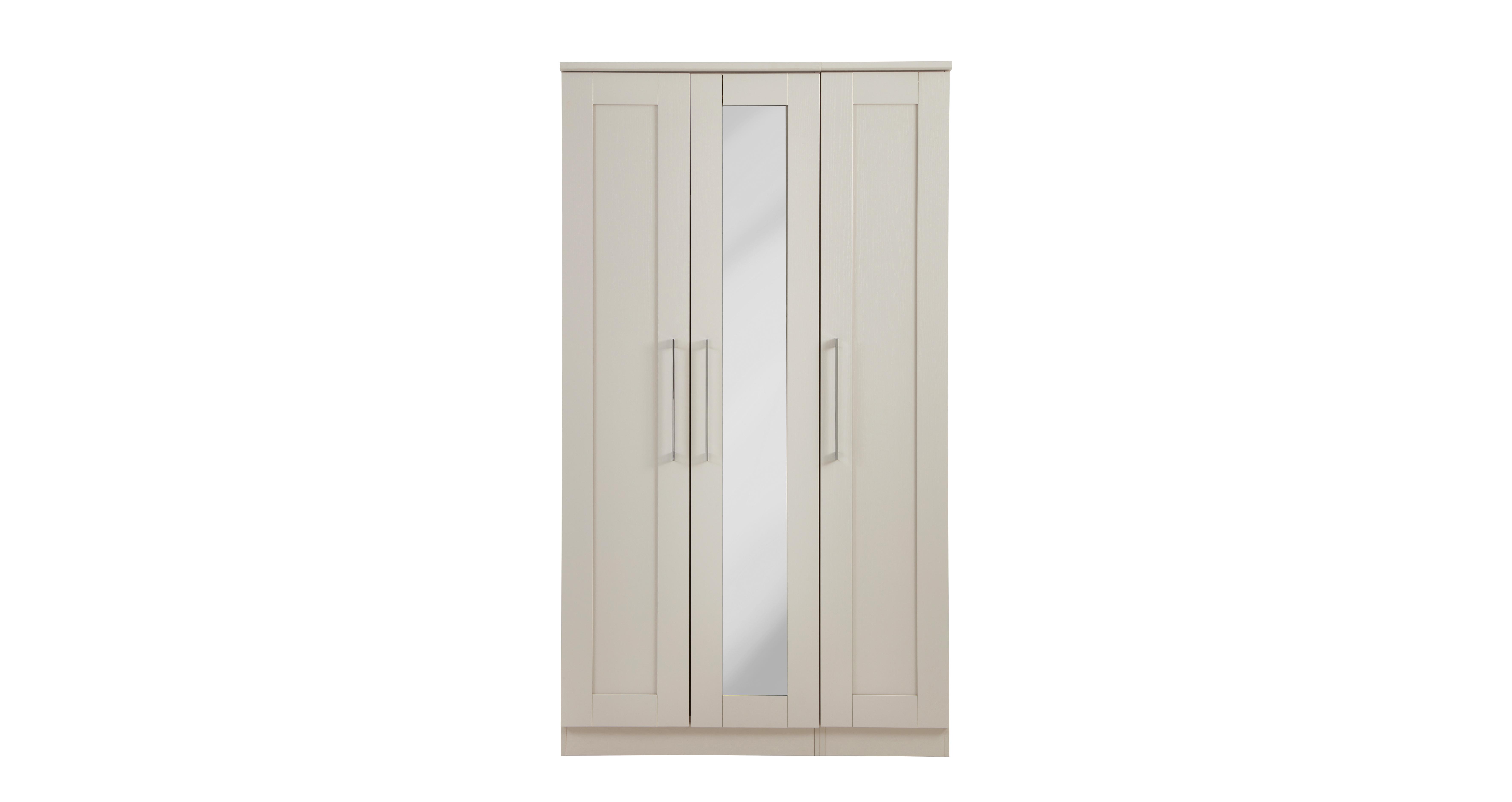 York Tall Triple Mirror Wardrobe | DFS