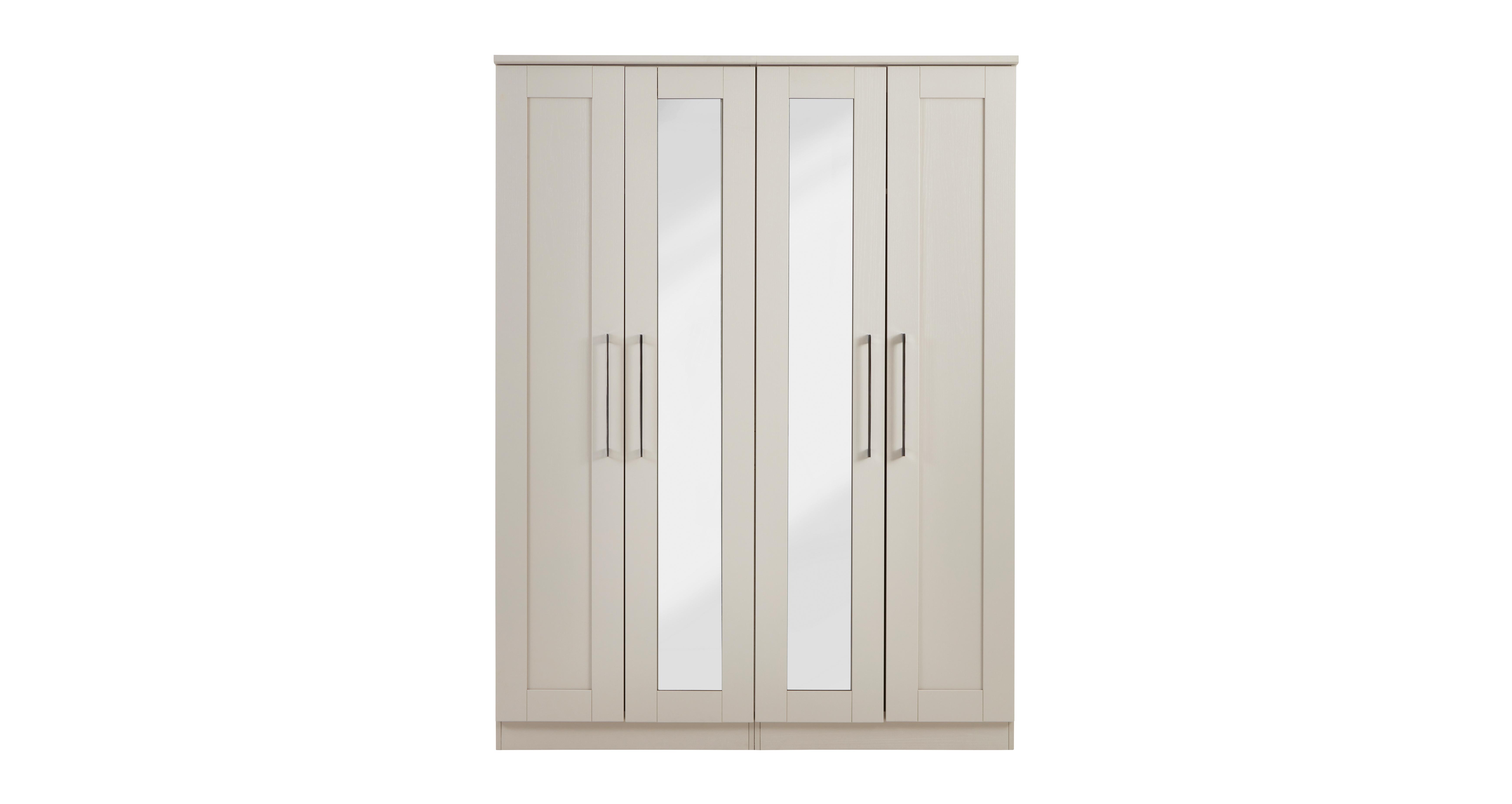 York Tall 4 Door Mirrored Wardrobe | DFS