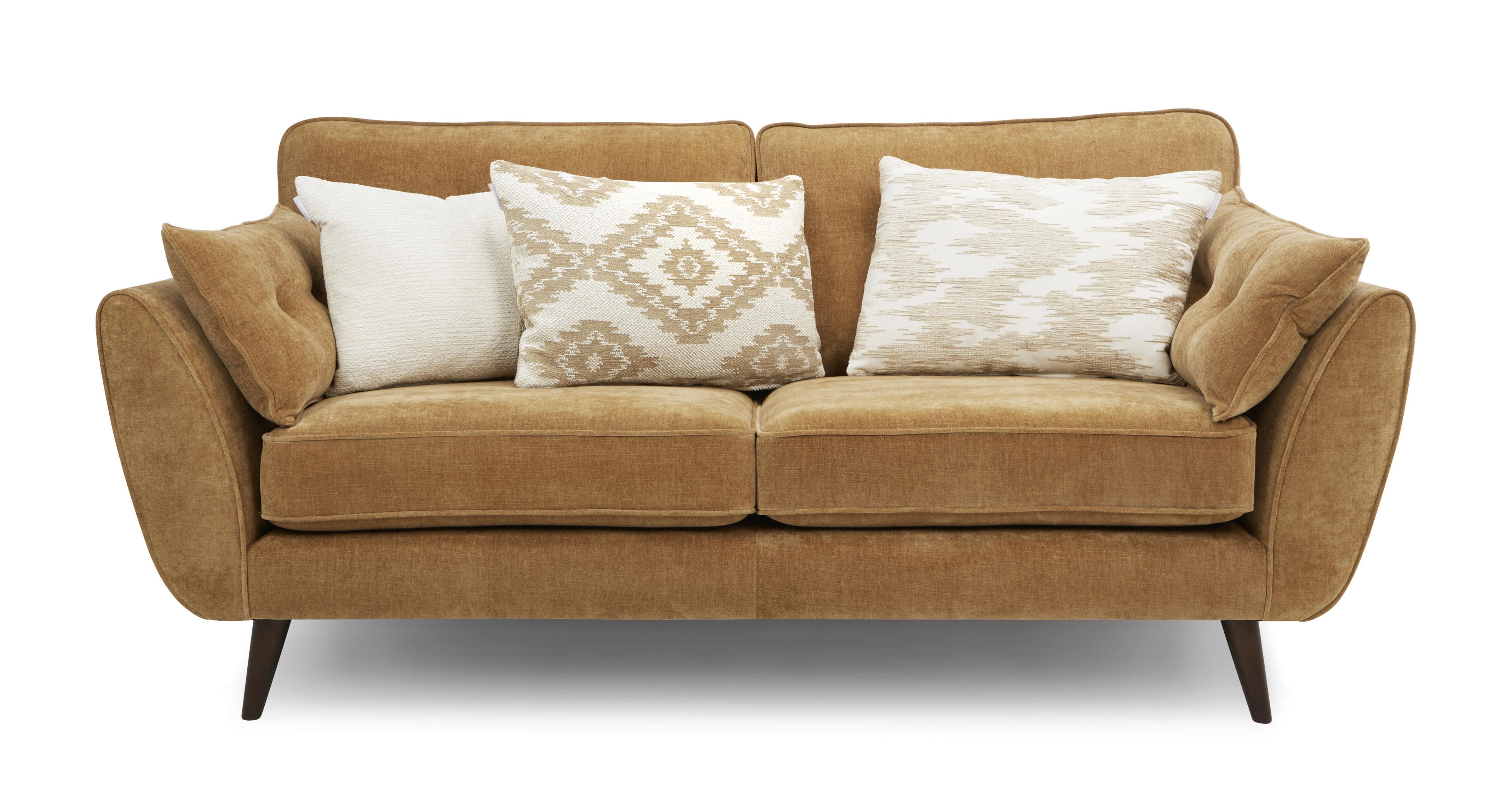 Zinc Chenille 3 Seater Sofa | DFS