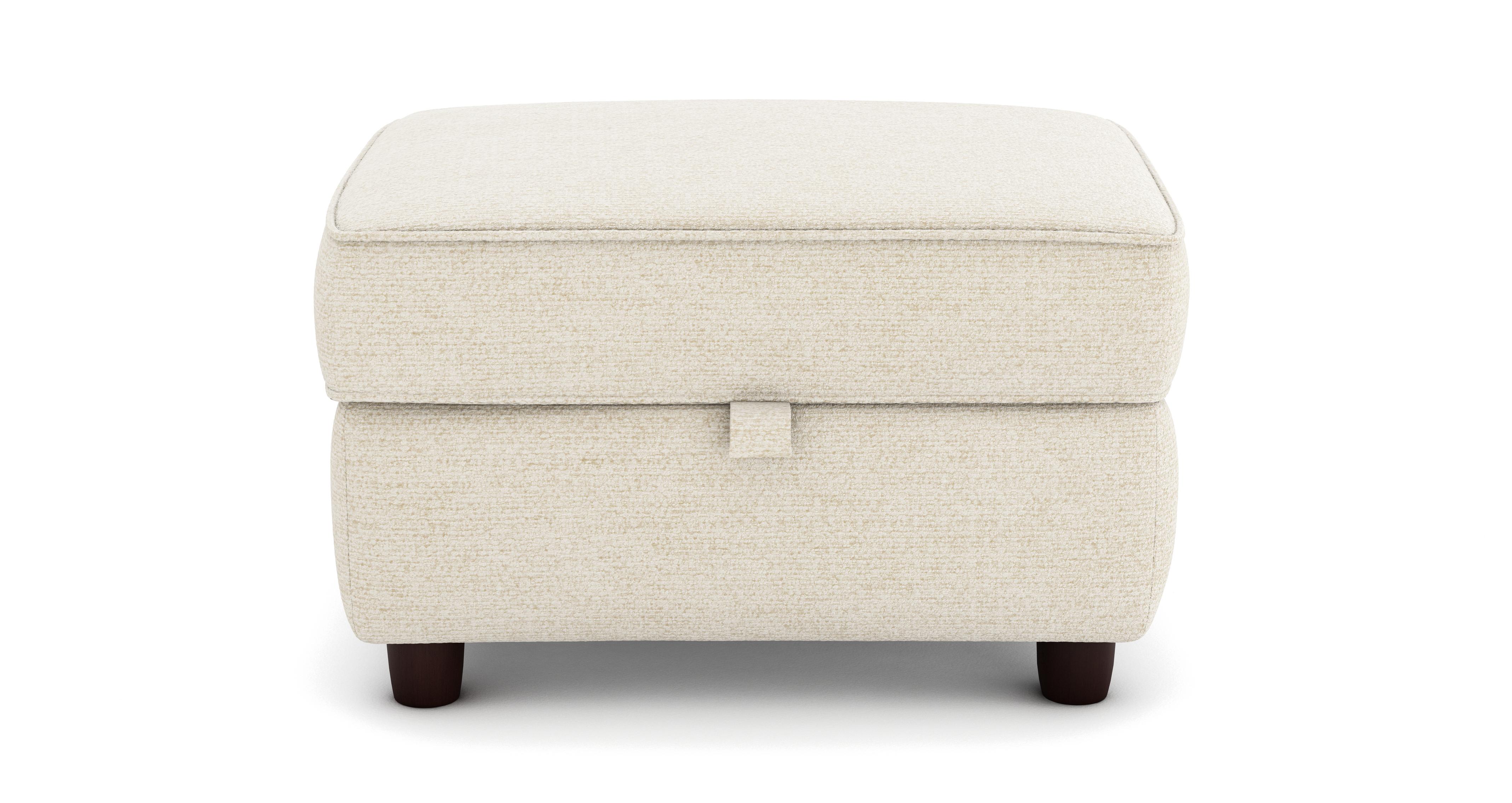 Zinc Boucle Storage Footstool | DFS