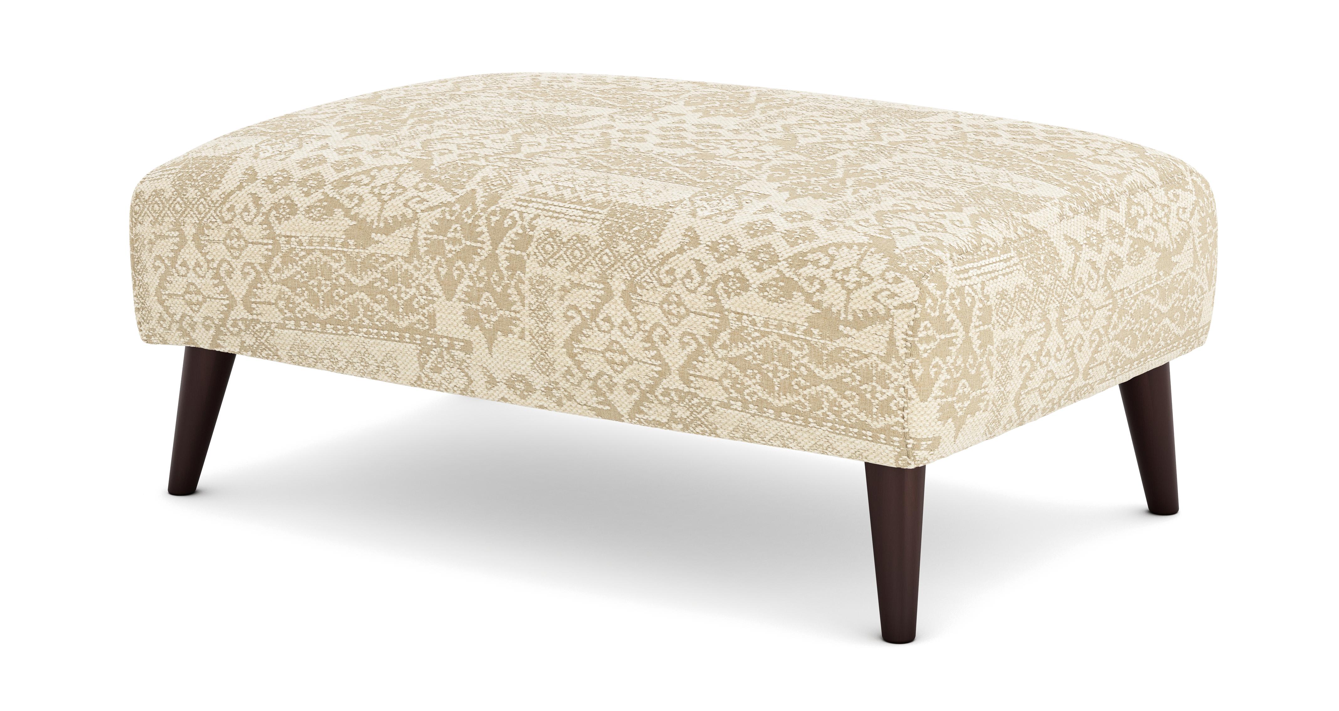 Zinc Melora Large Footstool | DFS