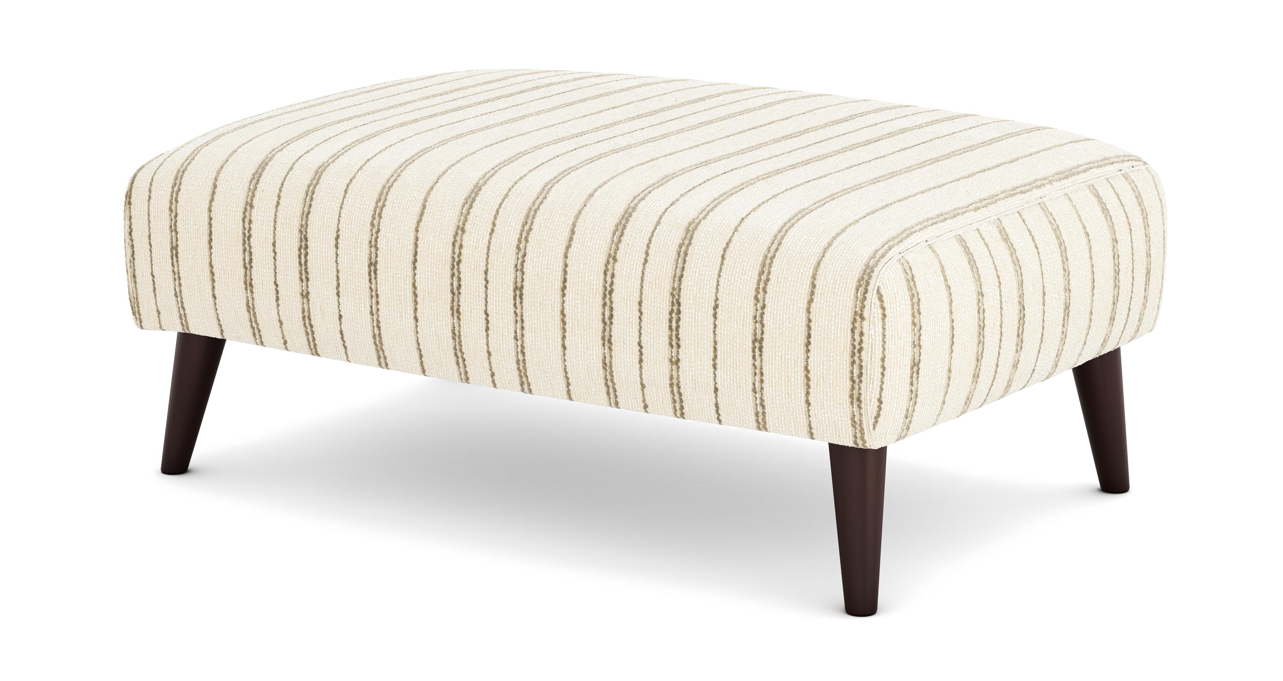 Zinc Stripe Large Footstool | DFS