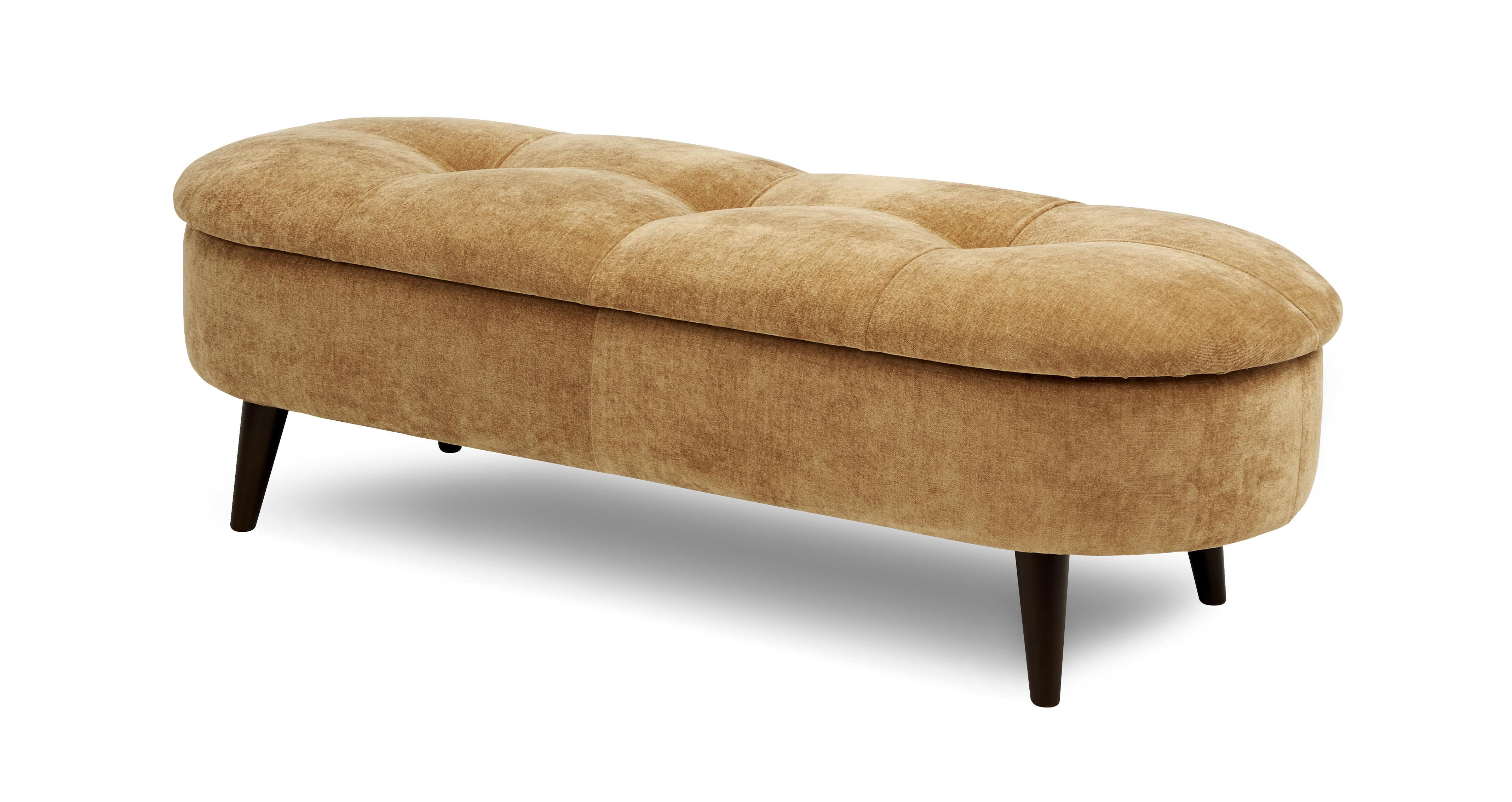 Zinc Chenille Bench Footstool | DFS